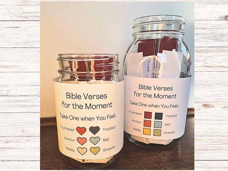 Men's DIY Jar of Verses for Every Emotion - Instant Download ...