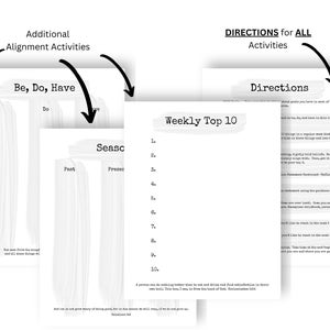 Christian Goal Setting Bundle With Bible Verses - 2025 - Mission ...