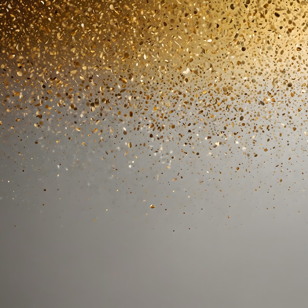 Gold Metallic Confetti Backdrop | Minimal Luxury Abstract | High ...