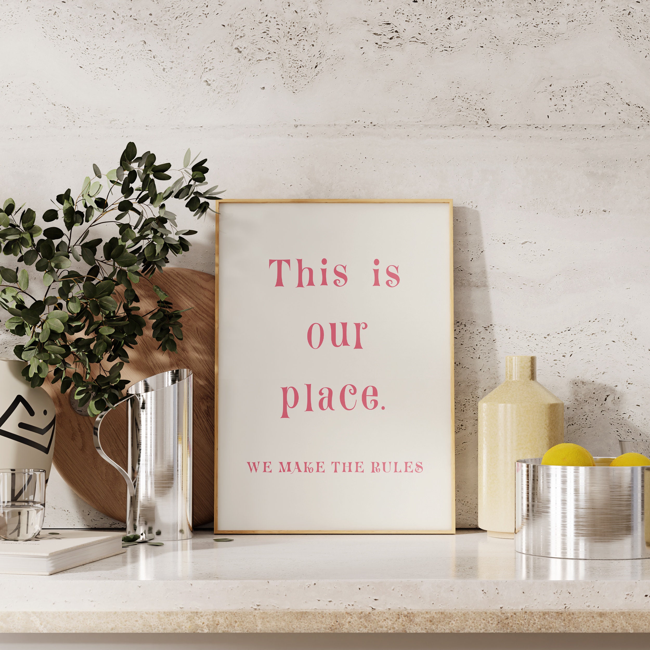 This is Our Place We Make the Rules Sign Print, Taylor Swift Lover ...