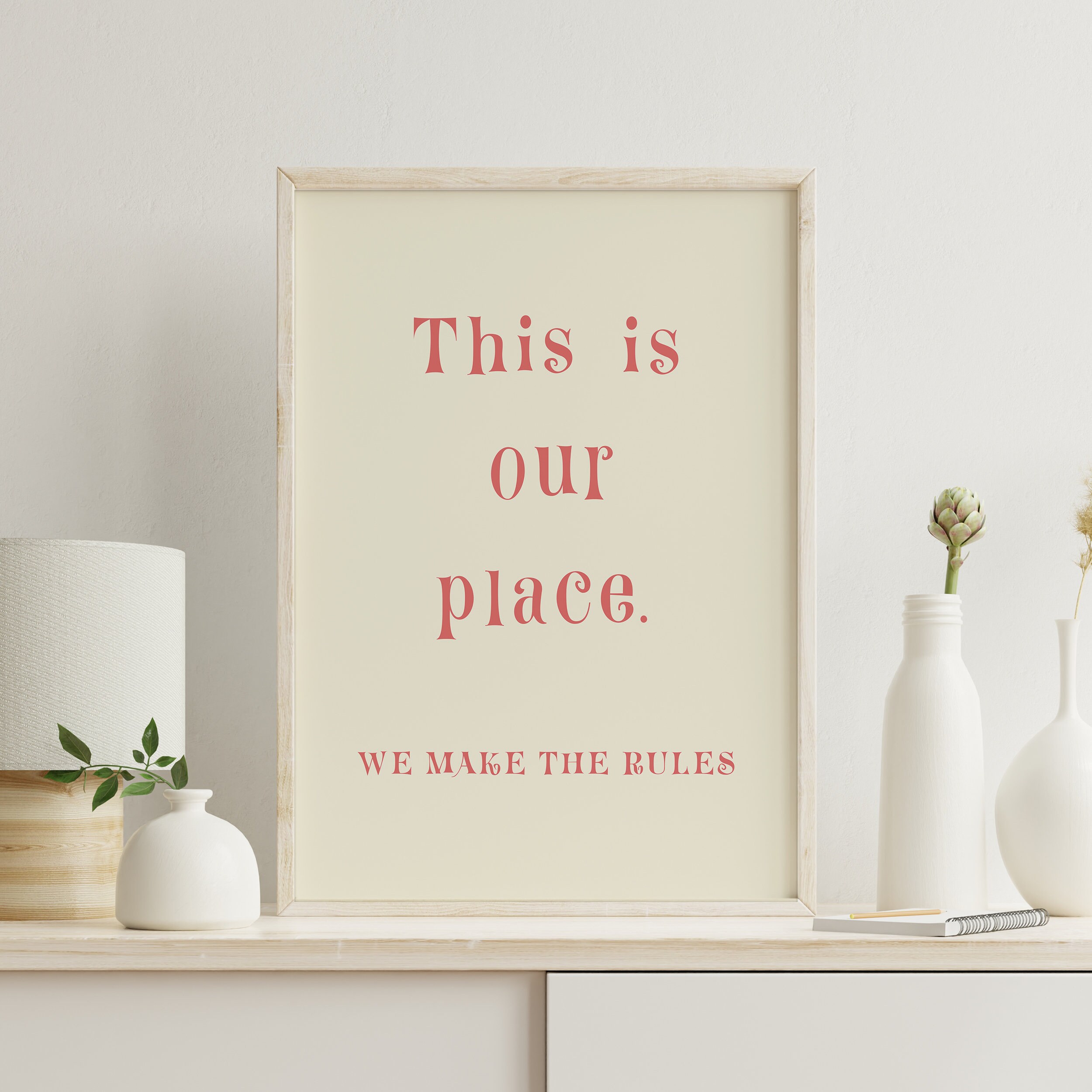This is Our Place We Make the Rules Sign Print Taylor Swift - Etsy