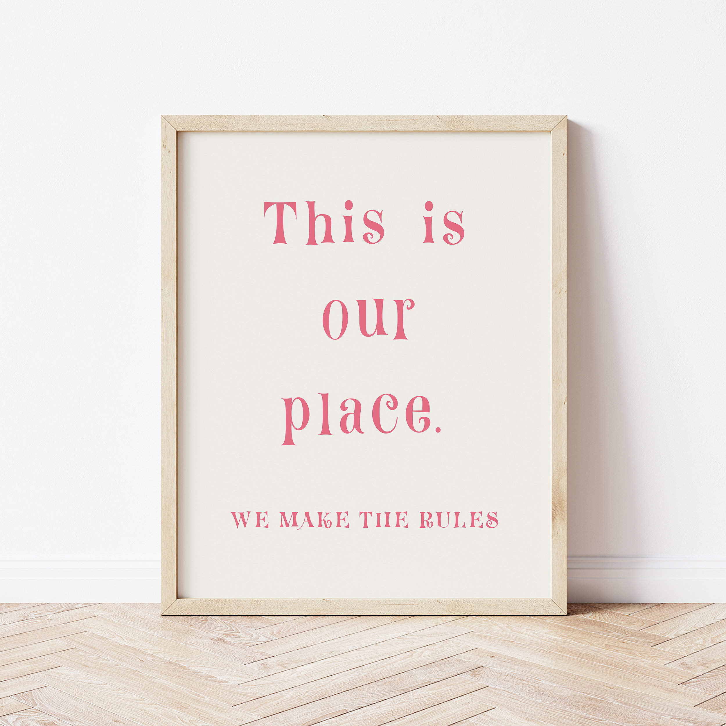 This is Our Place We Make the Rules Sign Print, Taylor Swift Lover ...