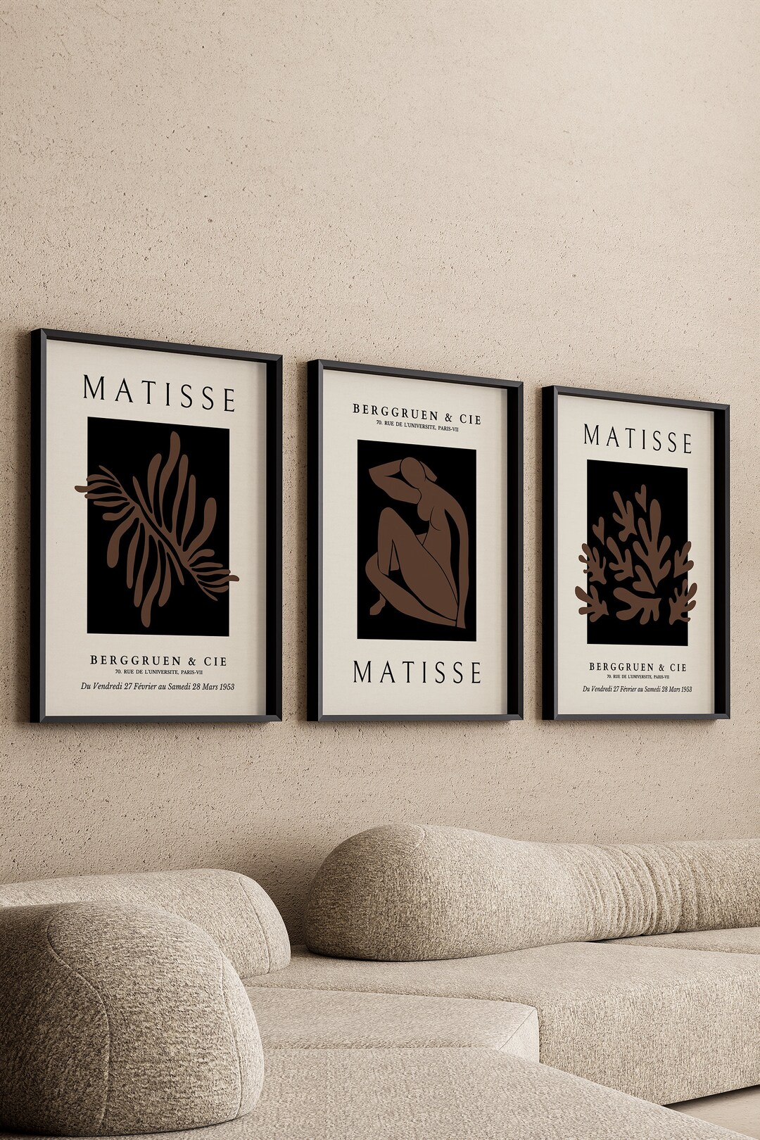 Henri Matisse Print Set of Three Modern Print Bundle for Gallery Wall ...