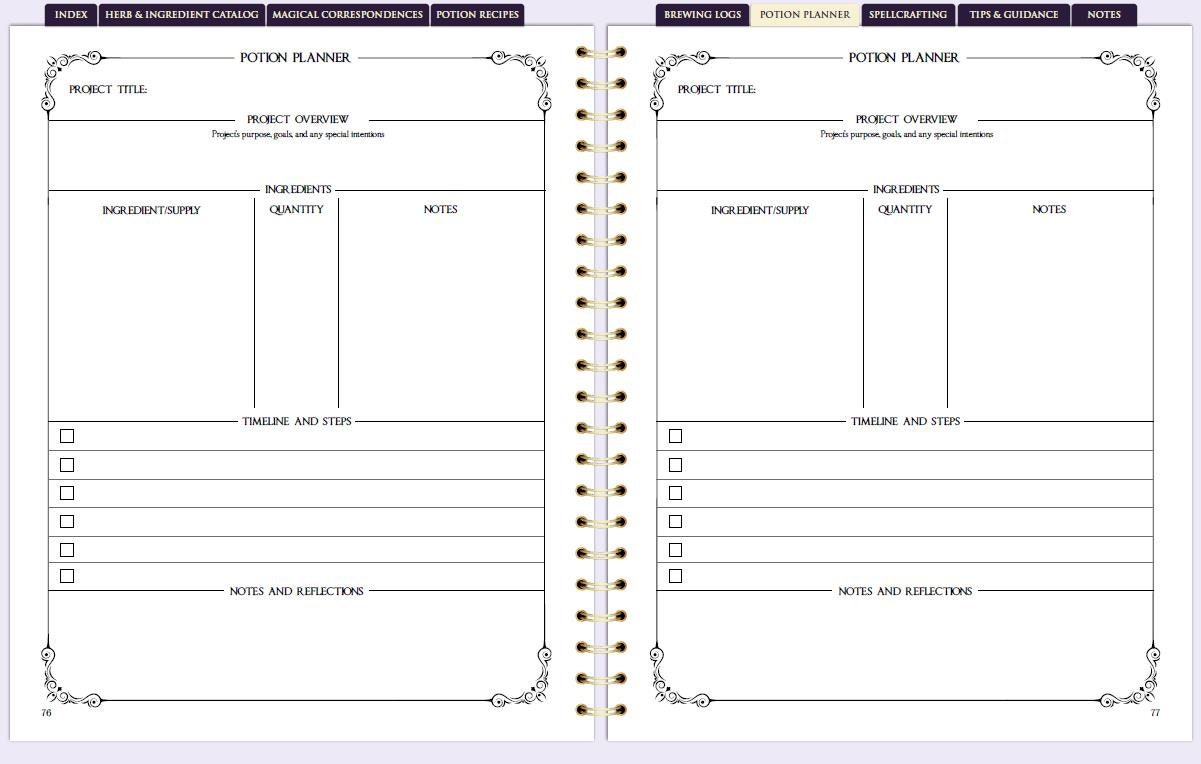 The Potion Maker's Handbook: A Journal of Mystical Brews Potion Making ...