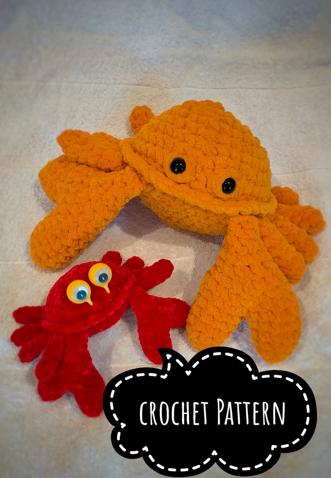No Sew Crab Crochet PDF Pattern Download Amigurumi - Etsy