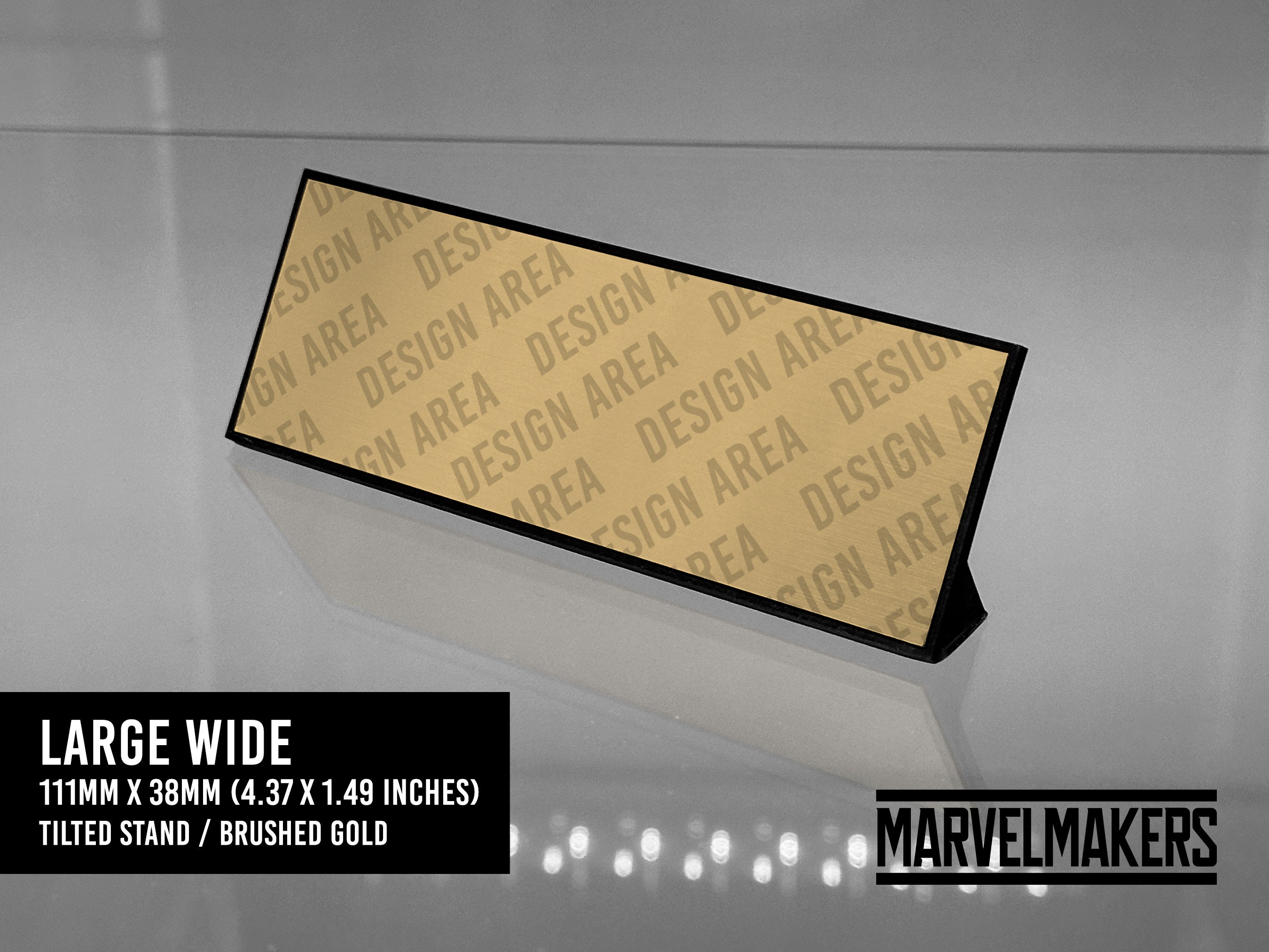 Custom Free Standing Name Plate Display Plaque Laser Engraved for ...