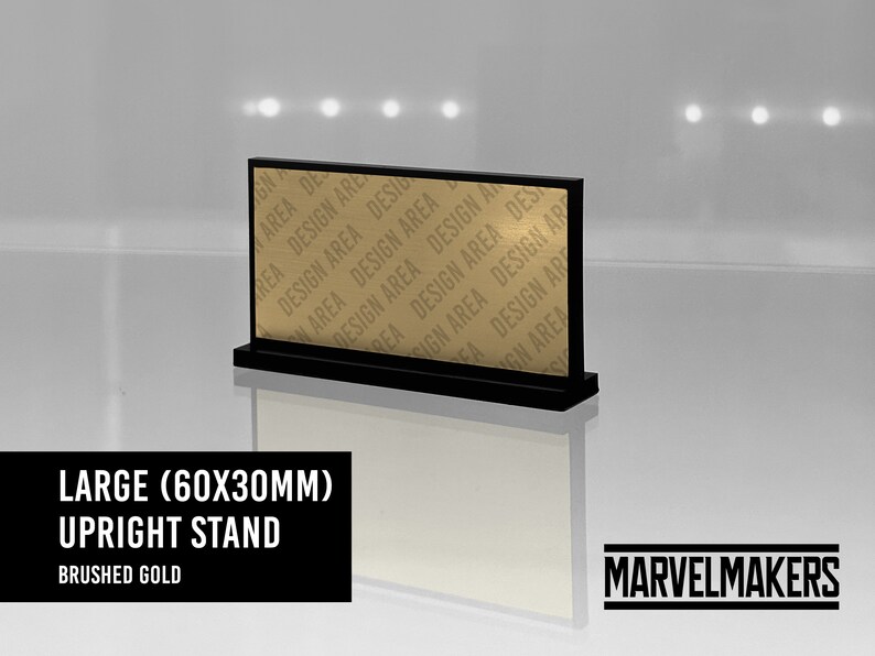 Custom Free Standing Name Plate Display Plaque for Action Figures, Toy ...