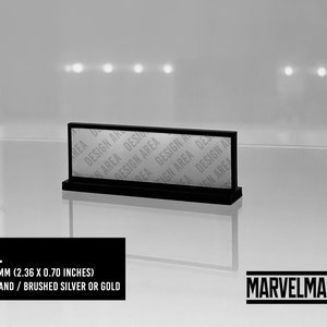 Custom Free Standing Name Plate Display Plaque for Action Figures, Toy ...