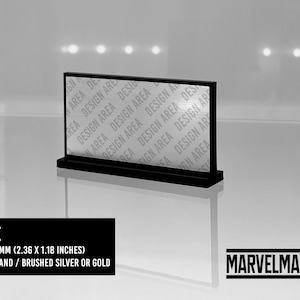 Custom Free Standing Name Plate Display Plaque for Action Figures, Toy ...