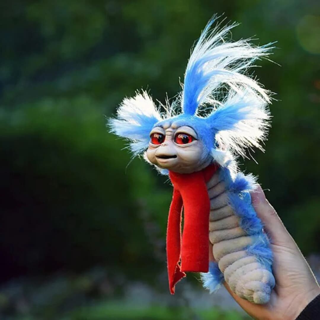 The Worm Plush Toy From Labyrinths Handmade Worm Stuffed Toy - Etsy ...