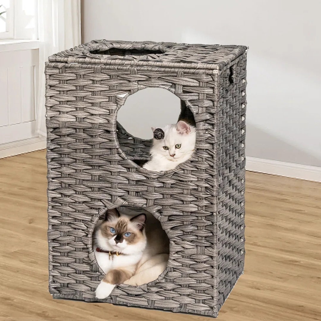 Cat Bed Fun Stackable Cat Condo for Indoor Cats Interactive - Etsy