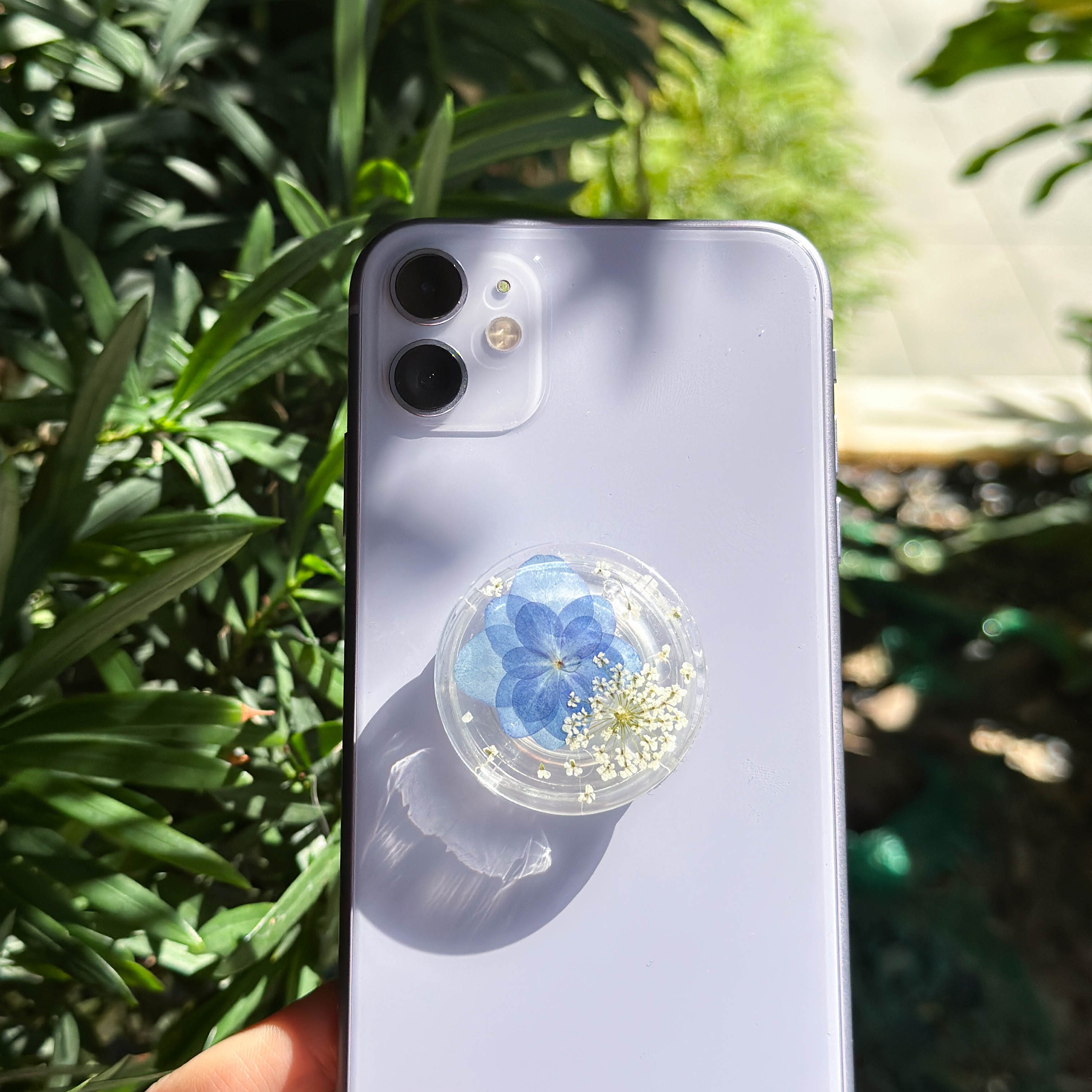 Handmade Hydrangea Macrophylla Phone Grip Holder Dried Flower - Etsy