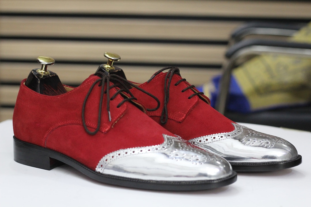 Discover Elegance With Our Handmade Goodyear Welted Suede Leather Wing ...