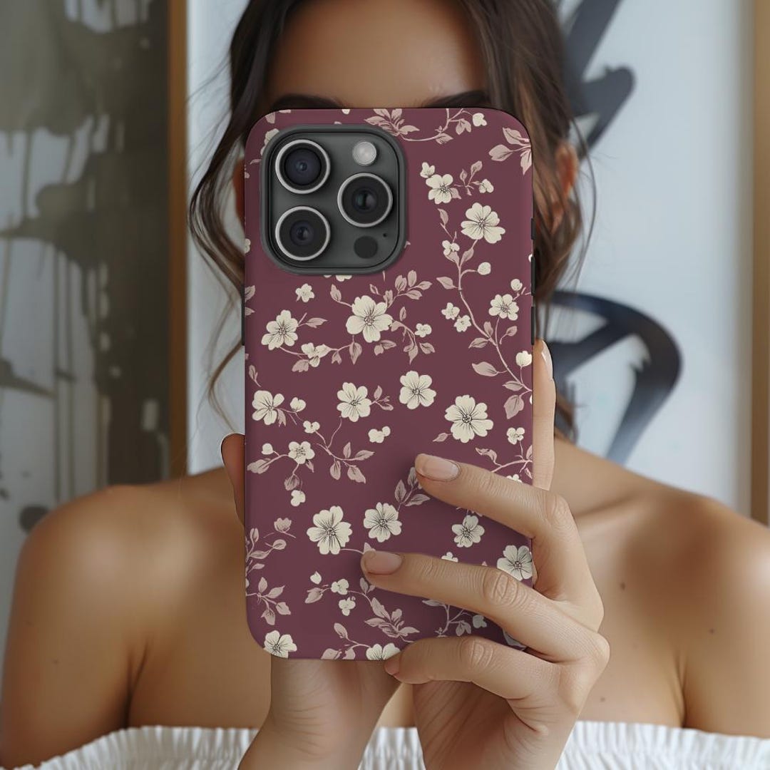 Cottagecore Floral Phone Case: Vintage Botanical Design - Etsy