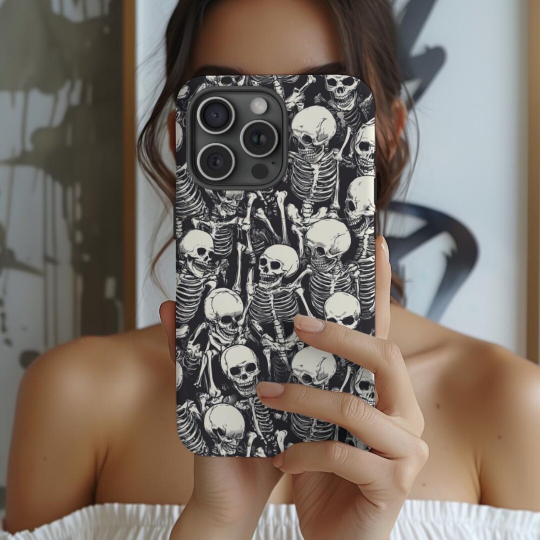 Gothic Skull Casing | Skeleton Casing | Skeleton Pixel Case | Skeleton ...