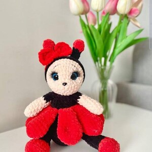 Ladybug Backpack Pillow Crochet Sewing Pattern Alexandria Masse - Etsy