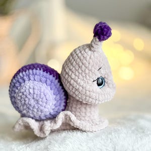 Crochet Pattern Snails, Crochet Spring, Amigurumi Snail, Easy Crochet ...