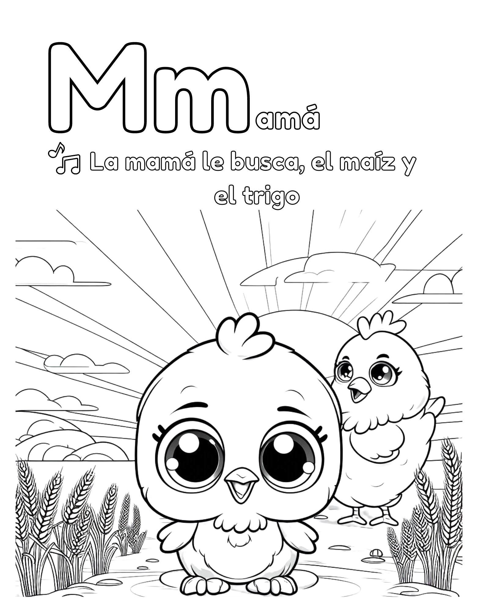 Los Pollitos Dicen. 23 Paginas Para Colorear, Coloring Pages. - Etsy