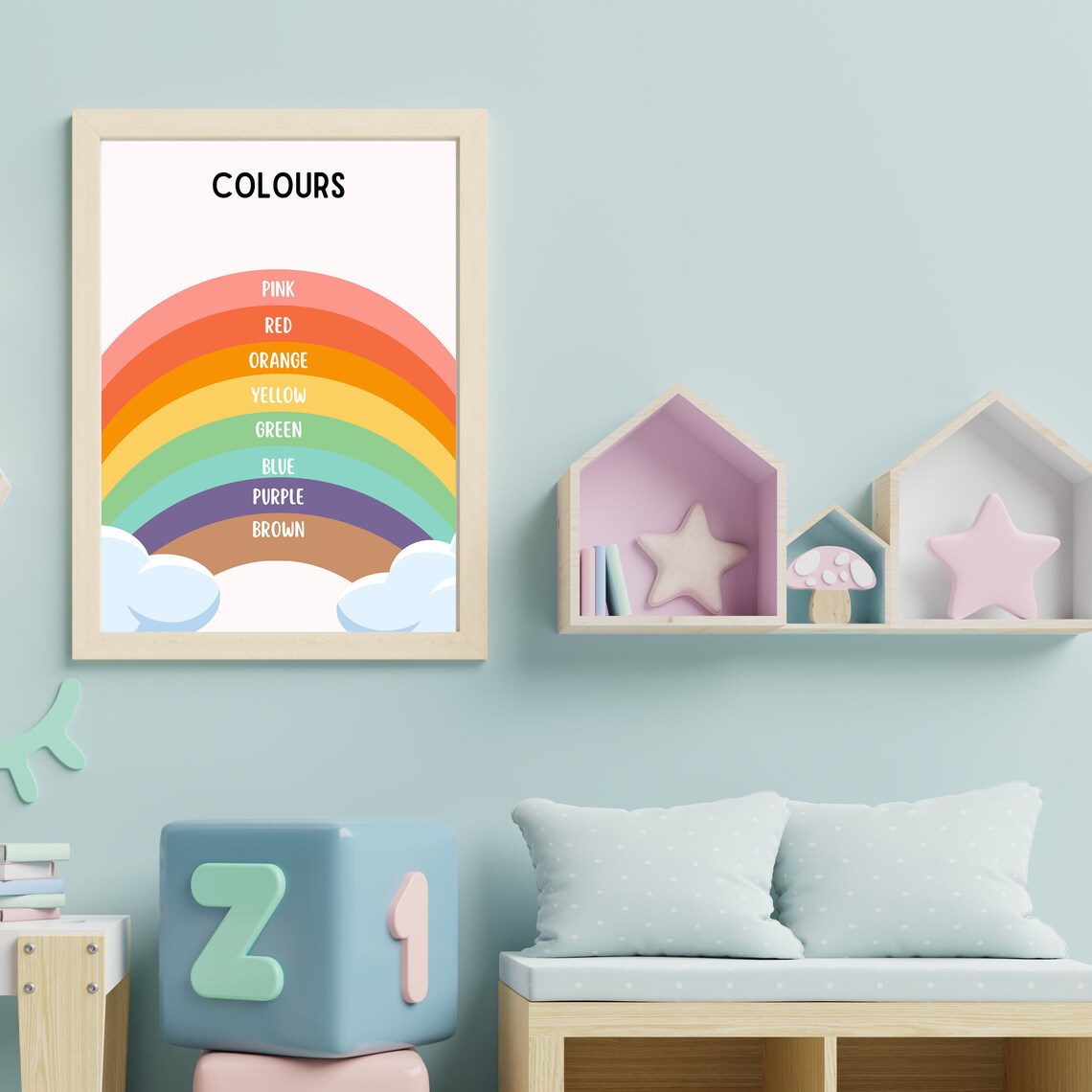 Set of 11 Educational Wall Art, Classroom Posters, Homeschool ...