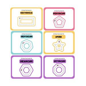 Play Dough Shapes Mats Toddler Printable Activities Playdough Mats ...