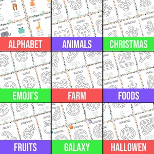 Play Dough Mats Bundle, 250+ Printables Homeschool Montessori Materials ...