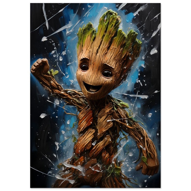 Baby Groot Guardians of the Galaxy Poster - Etsy