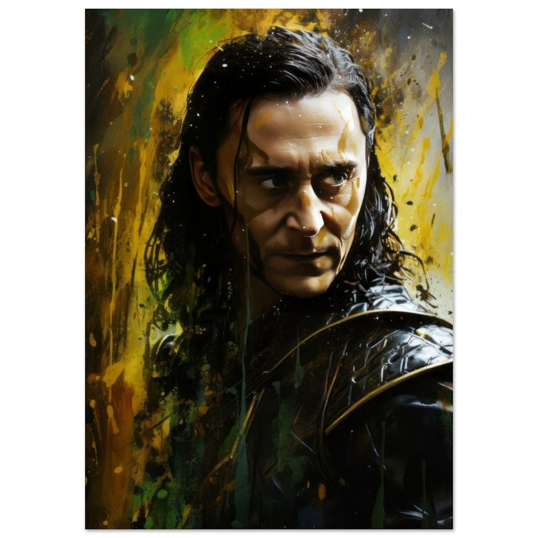 Loki Poster - Marvel's God of Mischief Art Print, Superhero Wall Decor ...