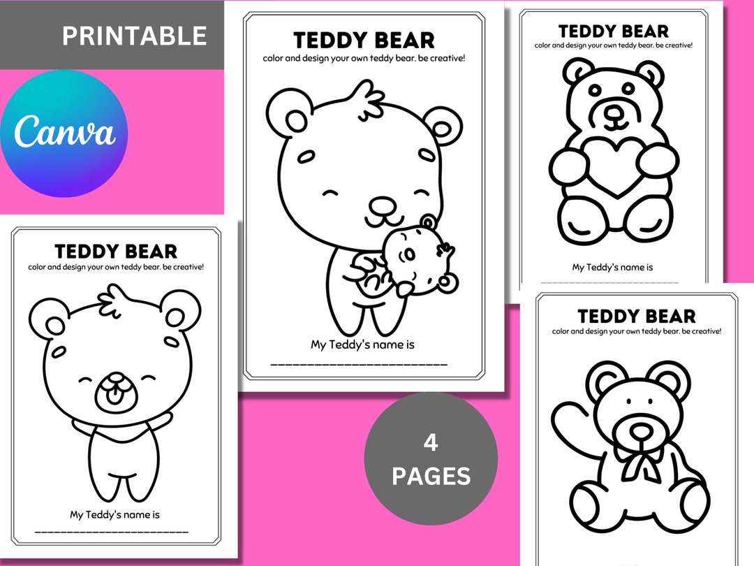 Teddy Bear Colouring Pages, Teddy Bears Nature, Birthday Bear, Baby ...