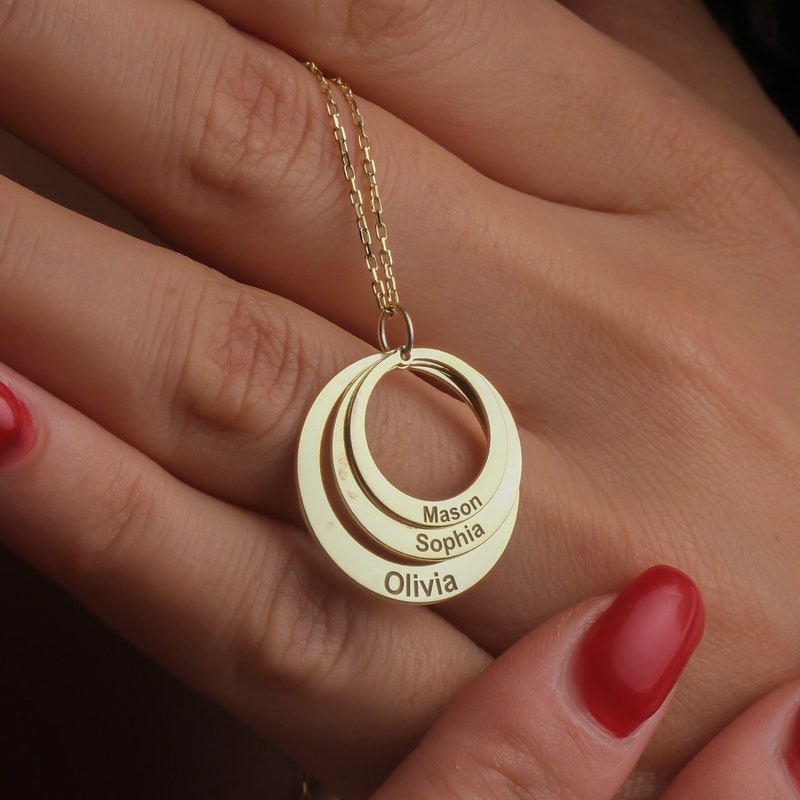 Family Name Necklace - Etsy