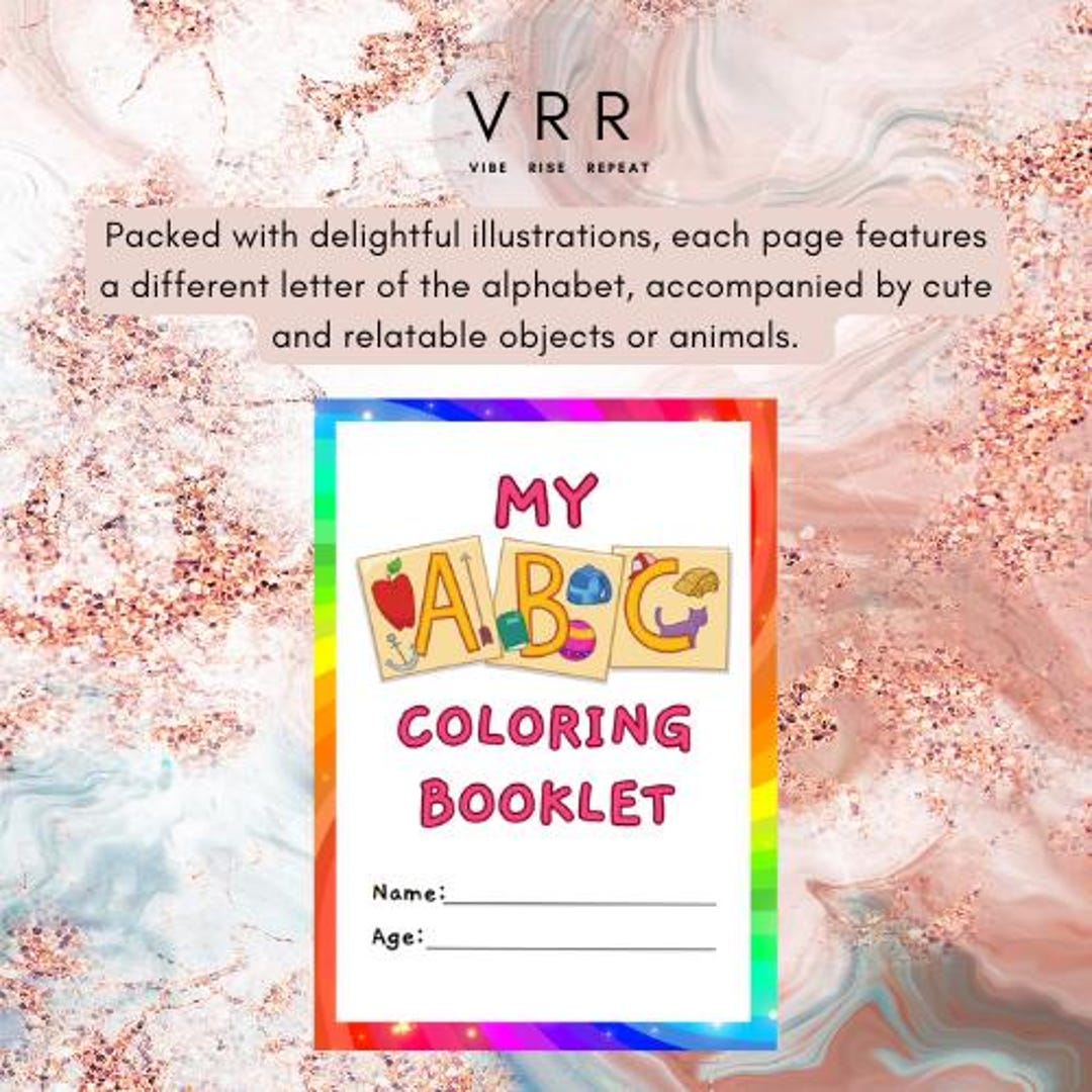 Digital ABC Colouring in Booklet for Kids - Fun and Educational ...