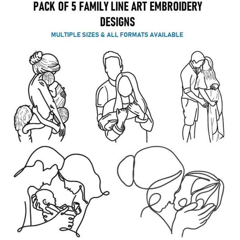 Line Art Embroidery - Etsy