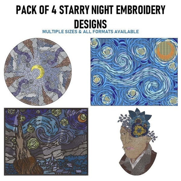 Van Gogh Embroidery - Etsy