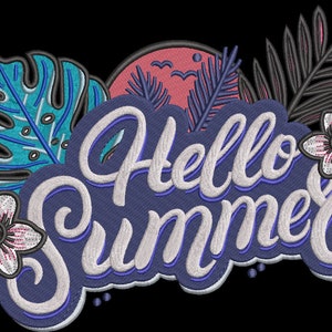 Summer Embroidery Design Summer Embroidery Design, Machine Embroidery ...