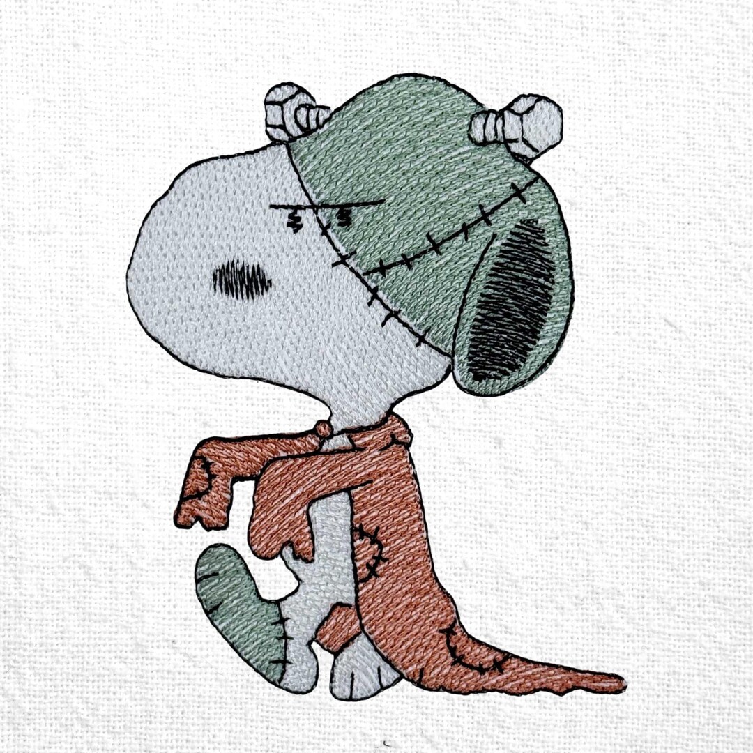 Frankenstein Dog Machine Embroidery Design Spooky Puppy Embroidery ...