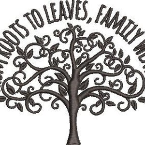 From Roots to Leaves Family Weaves Machine Embroidery Design Family ...