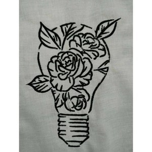 Be the Light Bulb Machine Embroidery Design Pack of Five Bulb ...