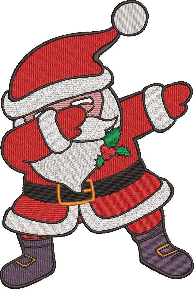 Santa Machine Embroidery Design Pack of Five Santa Claus Embroidery ...