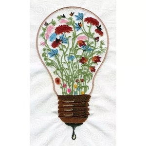 Be the Light Bulb Machine Embroidery Design Pack of Five Bulb ...