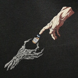 Tren Hand Embroidery Design Skeleton Hand Machine Embroidery Design ...