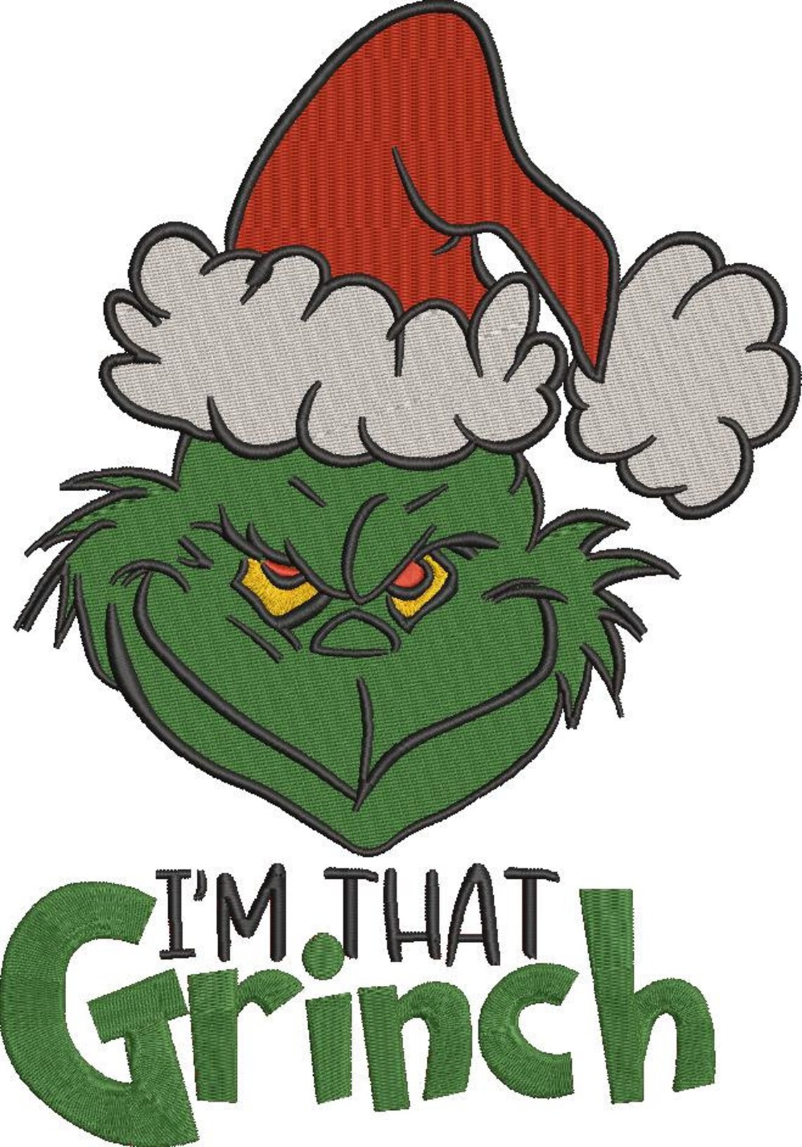 Christmas Thief Embroidery Design Pack of Five Christmas Thief ...