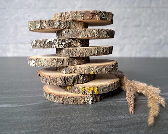 Natural Oak Wood Slices for Crafts Wedding Decor DIY Projects Rustic ...