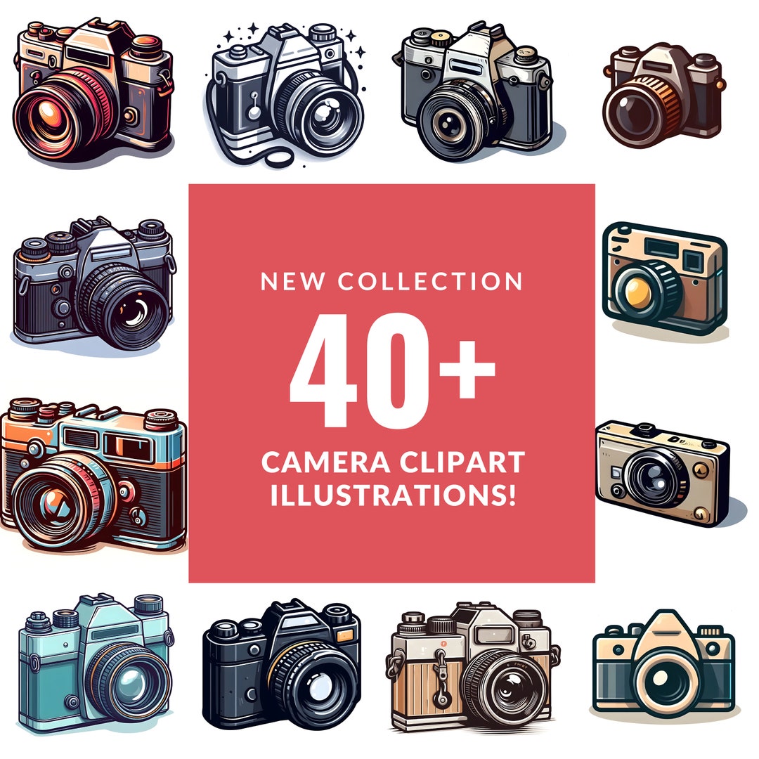 Camera Clipart 40 Camera Clipart Designs Clipar T Cli Part - Etsy Canada