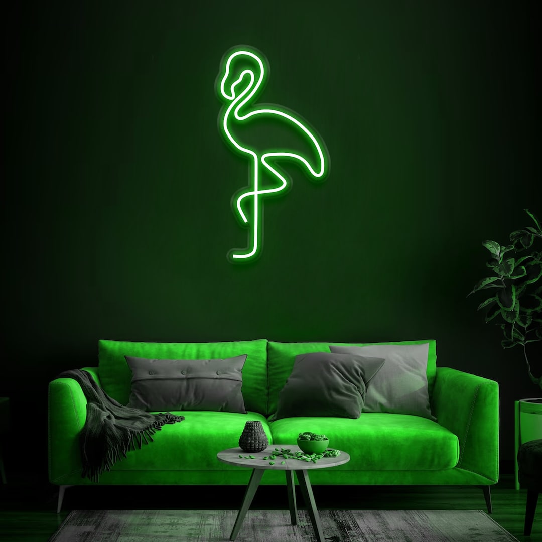 Flamingo Neon Sign, Flamingo Wall Neon Sign, Animal Neon Sign, Neon ...