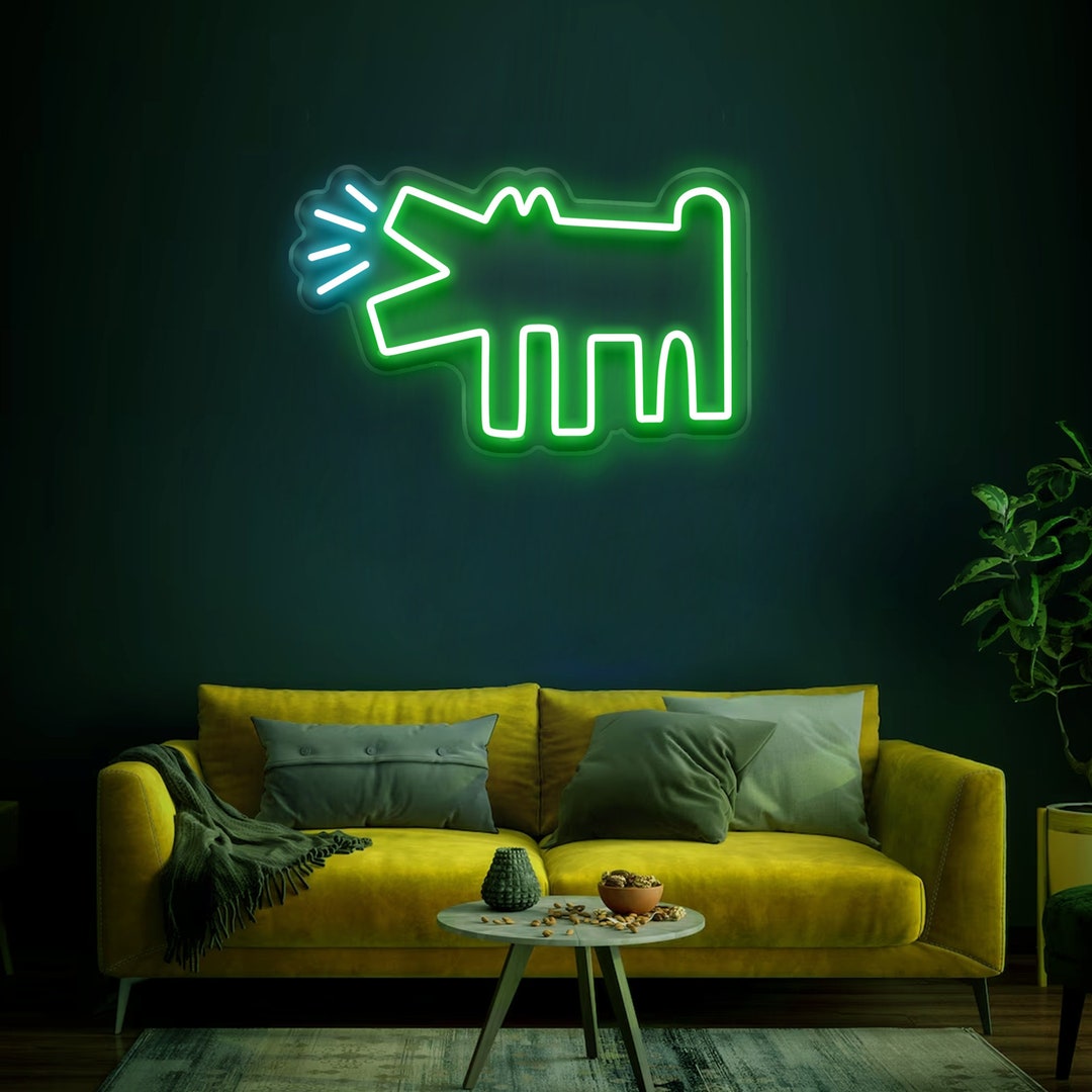 Dog Street Neon Sign Dog Barking Neon Light Home Decor Wall Neon Led ...
