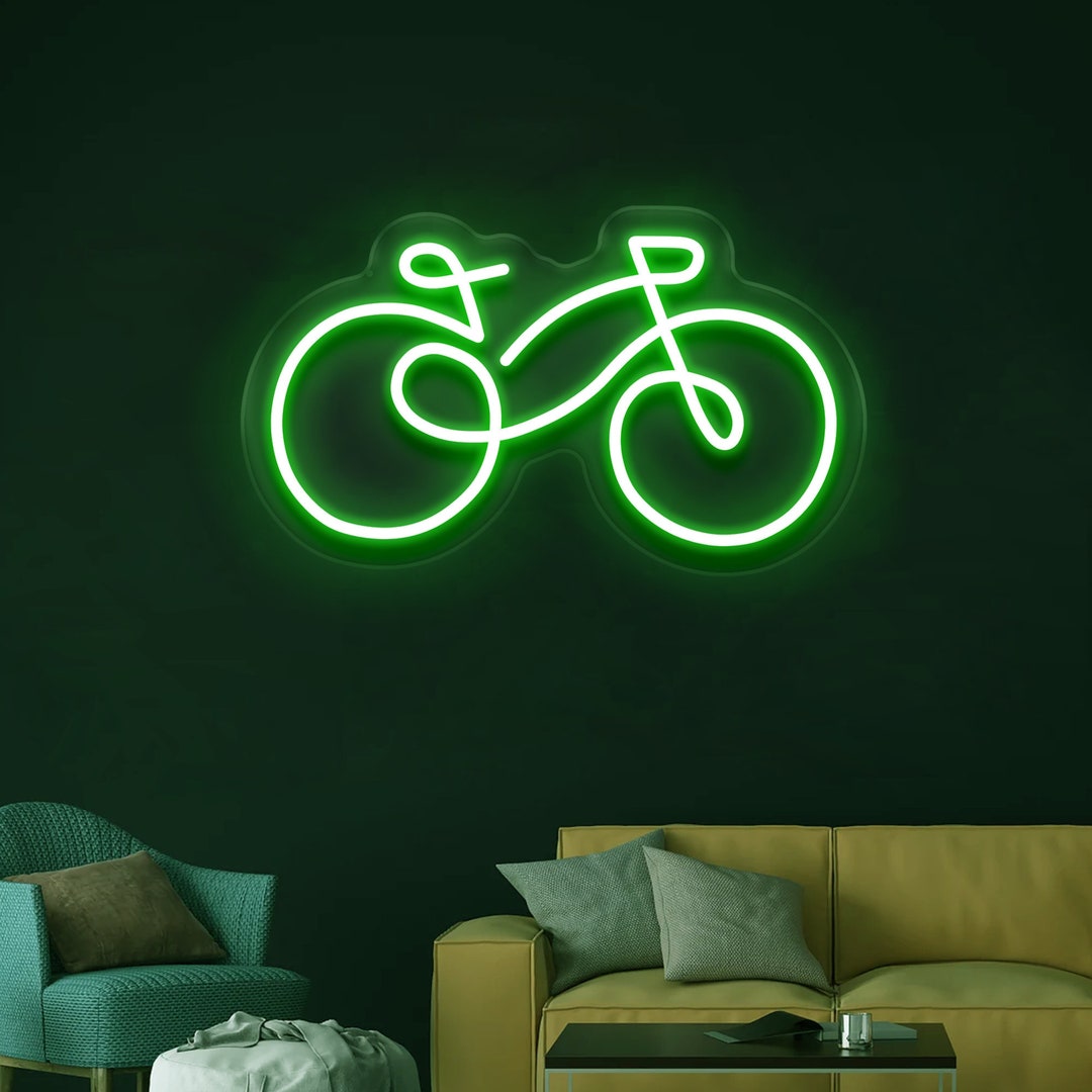 Bicycle Neon Sign, Bicycle Neon Sign Led, Neon Bike Sign, Bicycle LED ...