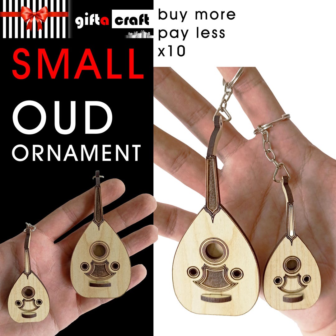Small Oud Ornament, Tiny Oud Instrument, Mini Wooden Oud, Small Wooden ...