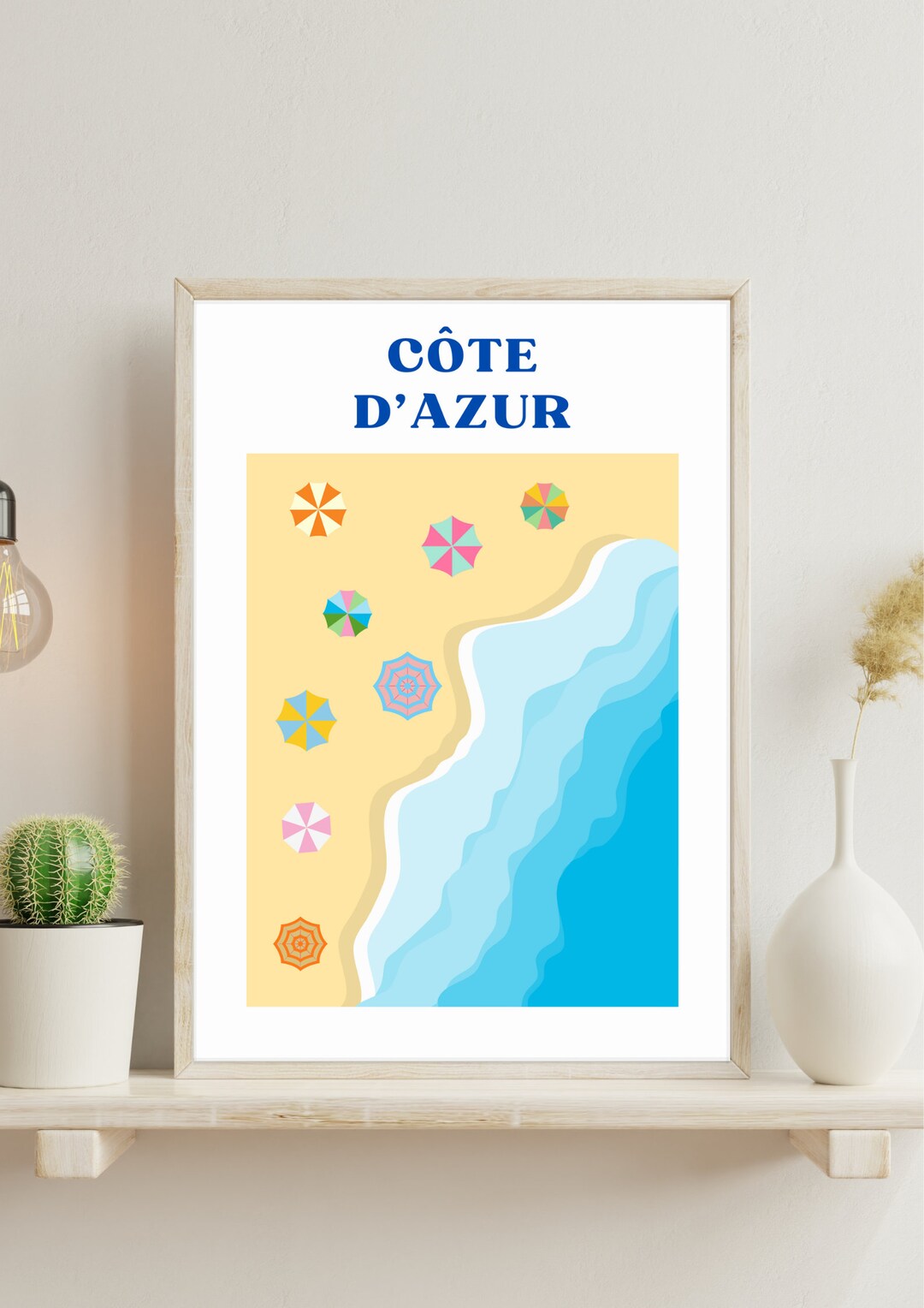 French Riviera Poster, Southern Poster, Southern Decoration, Vintage ...