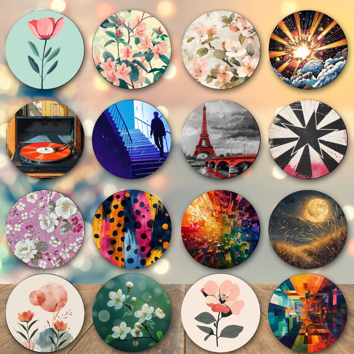 110 PNG Car Coaster Sublimation Design, Car Coaster Designs, Round ...