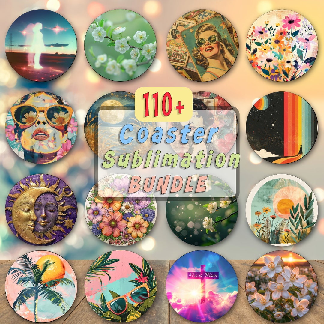 110 PNG Car Coaster Sublimation Design, Car Coaster Designs, Round ...