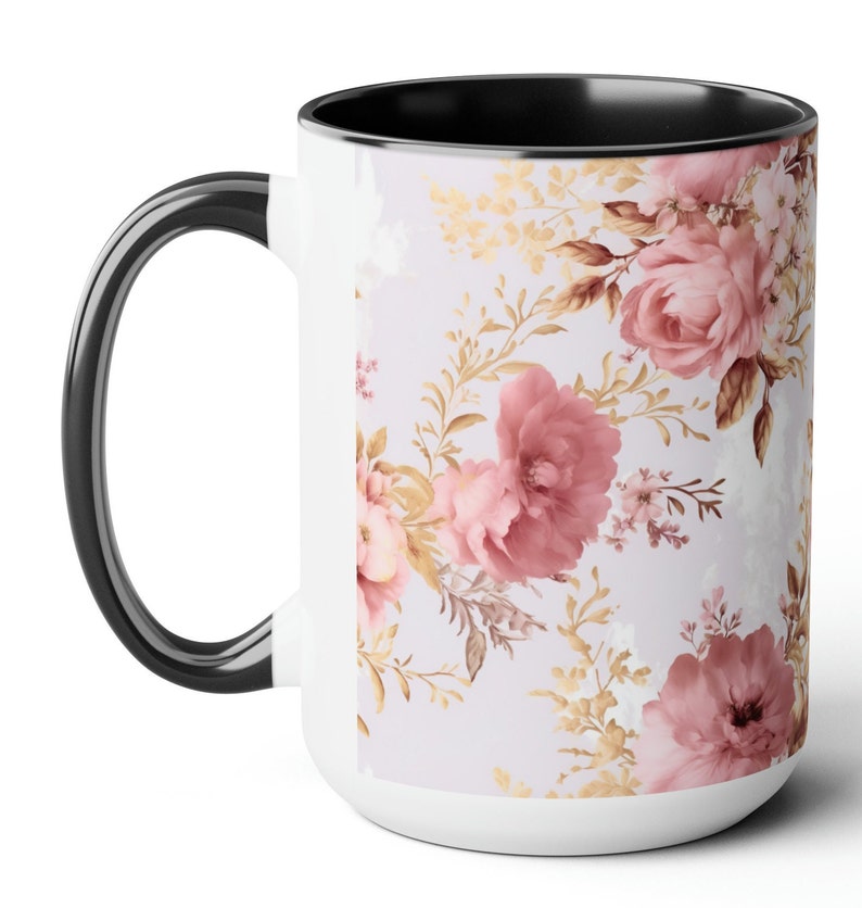 Coquette Home Decor Roses and Ribbon Coffee and Tea Mugs, Choice of ...
